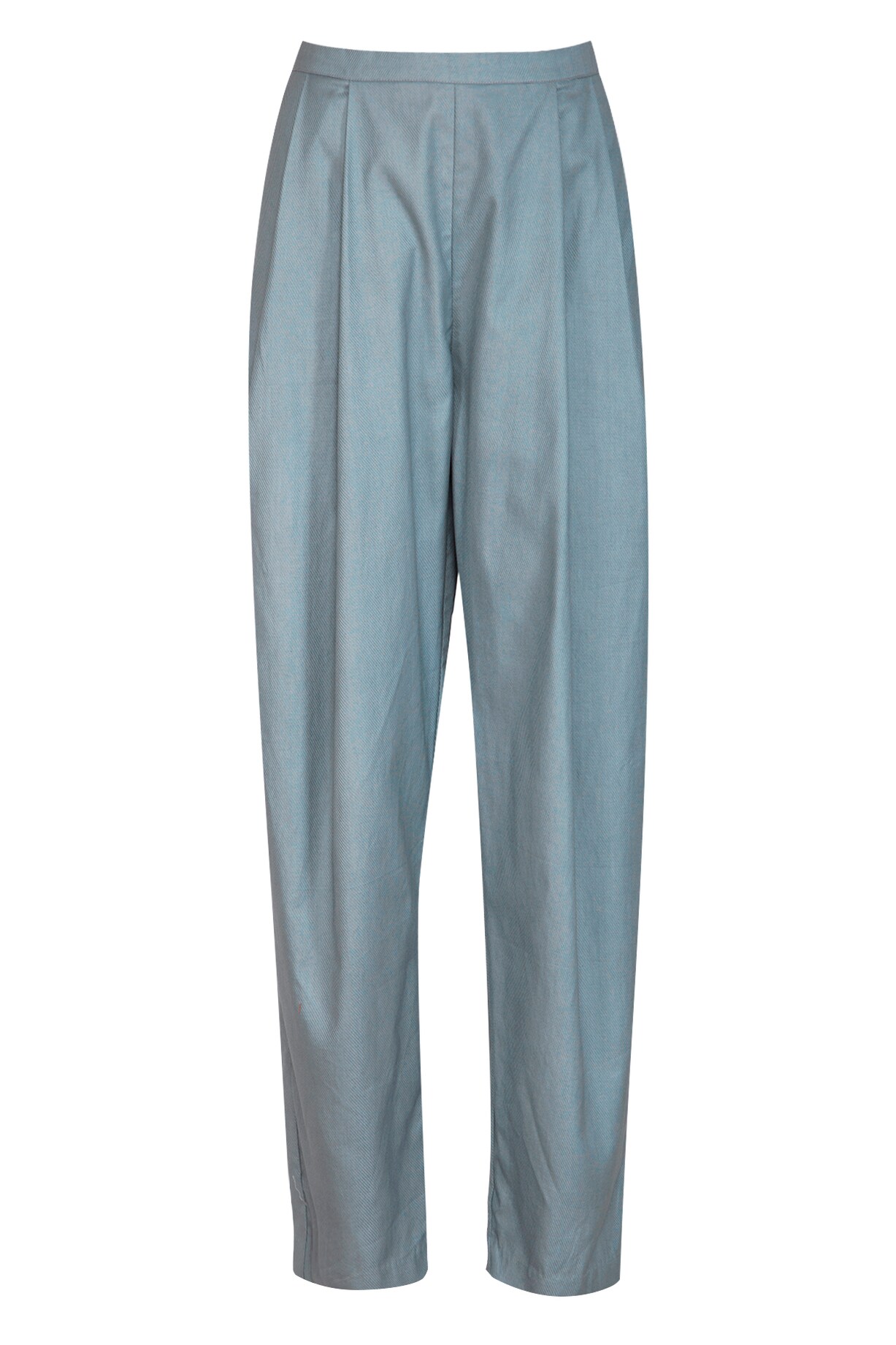 Powder Blue Pleated Trouser Pants by Shiori at Pernia's Pop Up Shop 2025