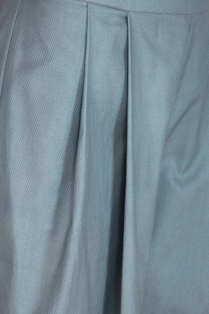 Powder Blue Pleated Trouser Pants by Shiori at Pernia's Pop Up Shop 2025