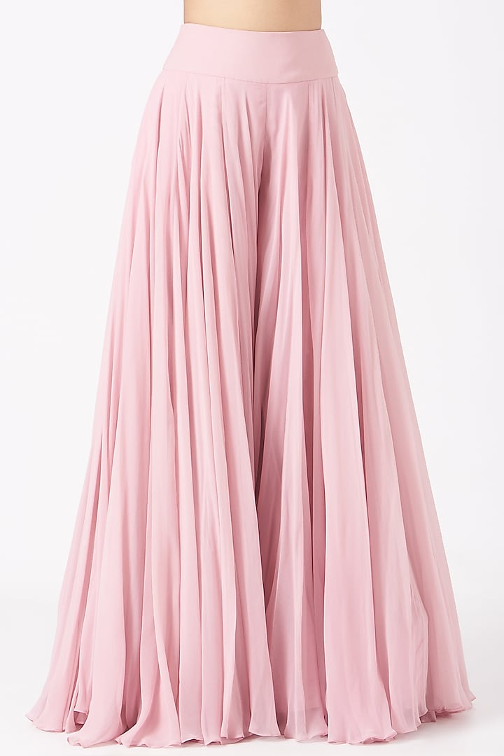 Light Rose Pink Palazzo Pant Set Design by Shweta Aggarwal at Pernia's ...