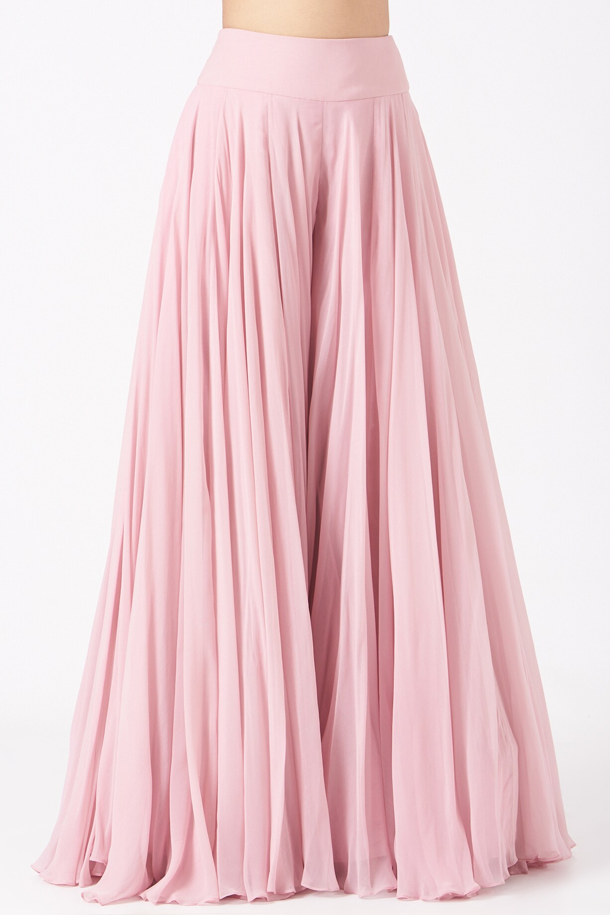 Light Rose Pink Palazzo Pant Set Design by Shweta Aggarwal at Pernia's ...