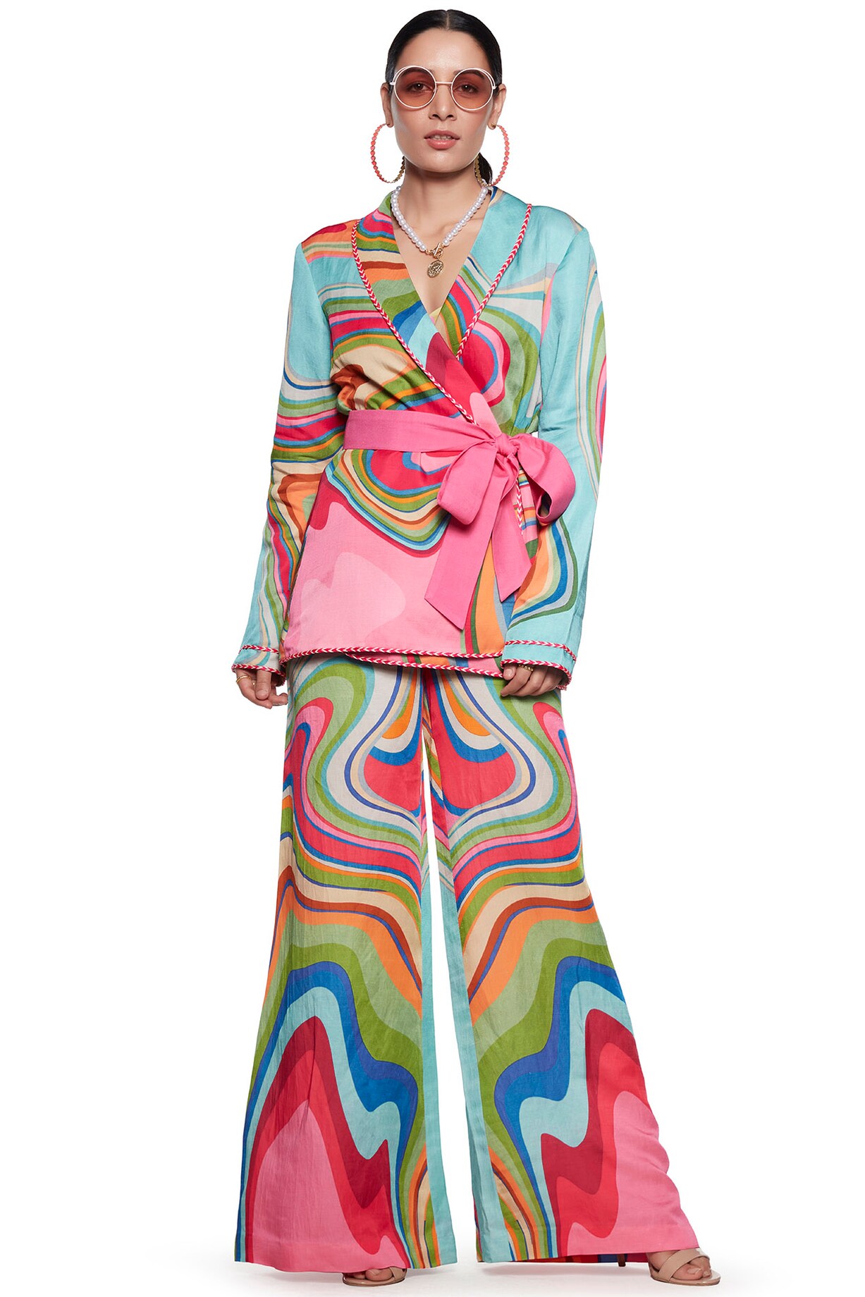 Multi Colored Jacket Set by SIDDHARTHA BANSAL at Pernia's Pop Up Shop 2025