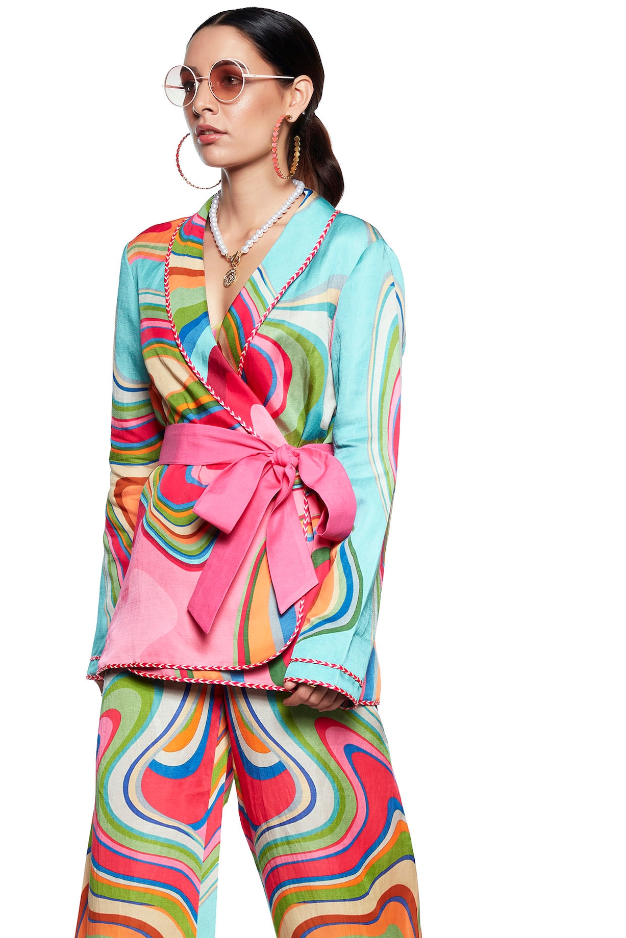Multi Colored Jacket Set by SIDDHARTHA BANSAL at Pernia's Pop Up Shop 2025