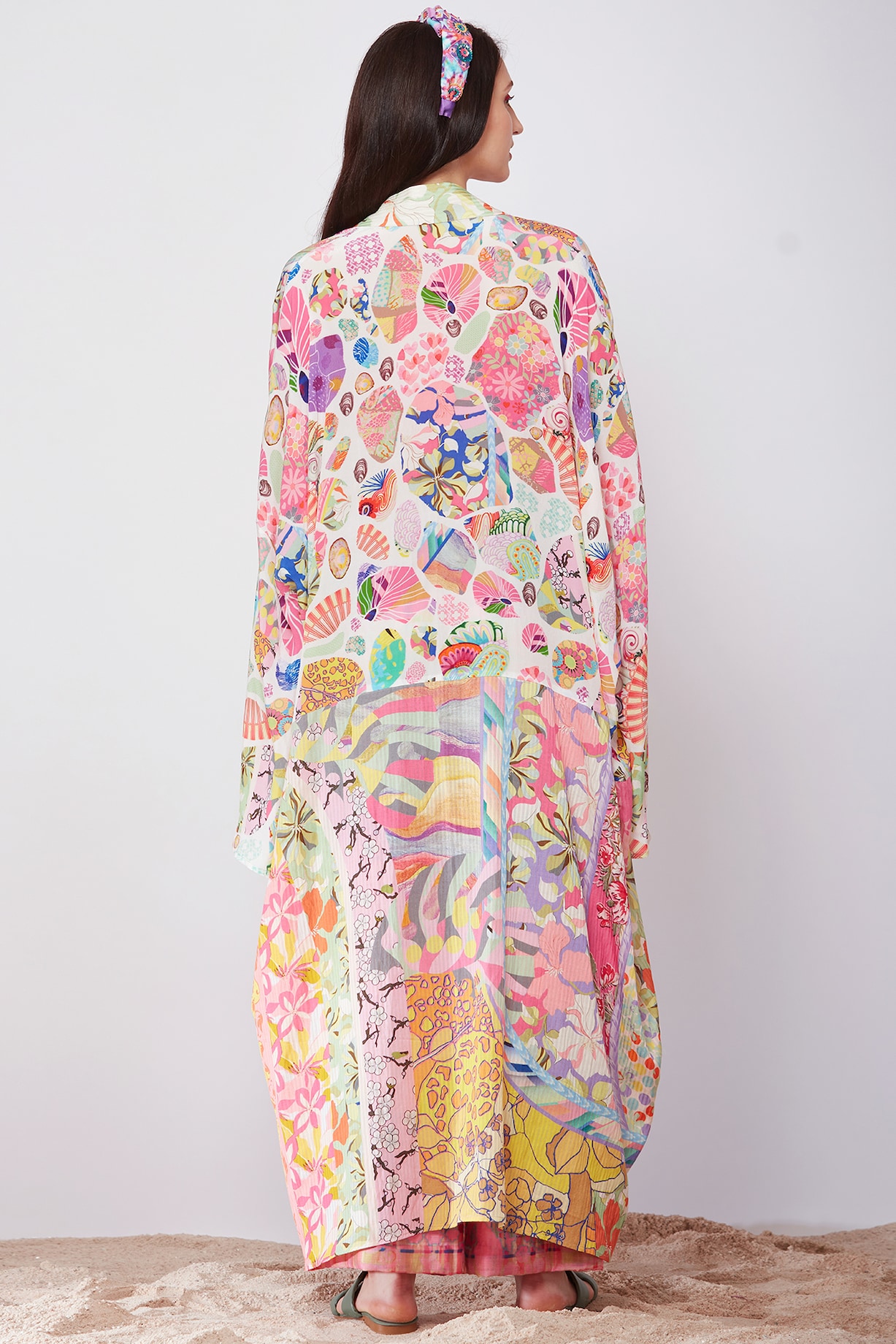 Multi-Colored Block Printed Shrug by SIDDHARTHA BANSAL at Pernia's Pop ...
