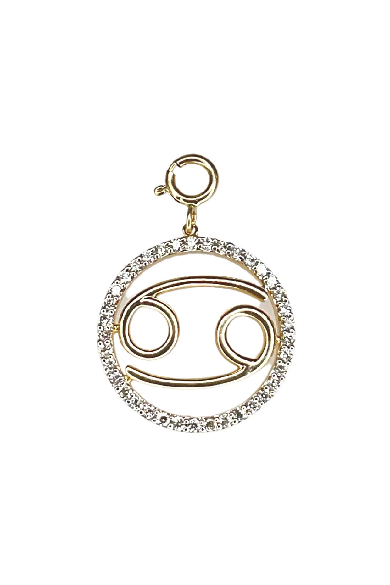 14kt Yellow Gold Diamond Cancer Charm by SIMSUM FINE JEWELRY at Pernia ...