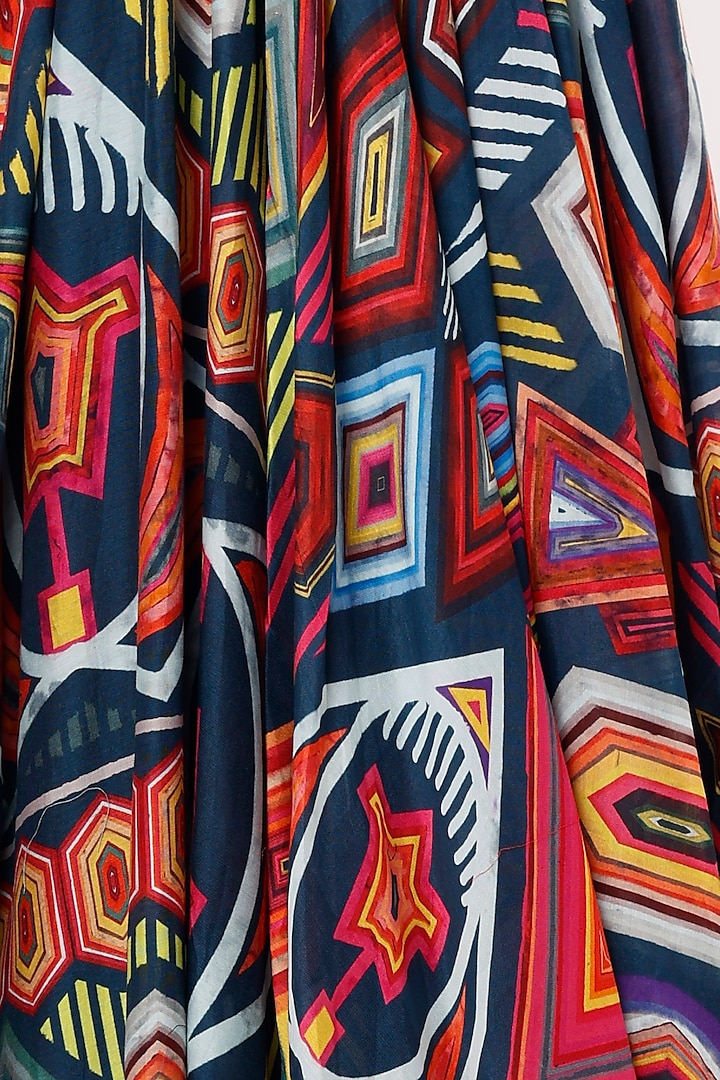 Multi Colored Abstract Print Lehenga Design by Saaksha & Kinni at ...