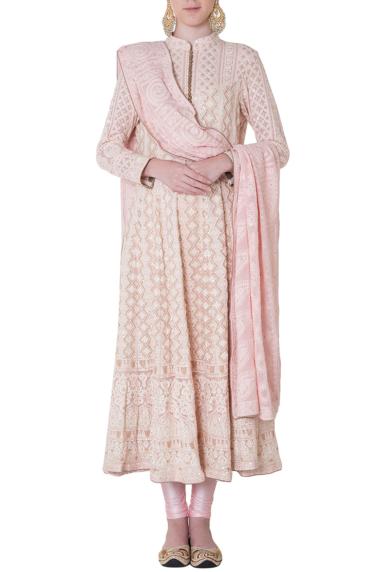Rose pink embroidered kurta set available only at Pernia's Pop Up Shop ...