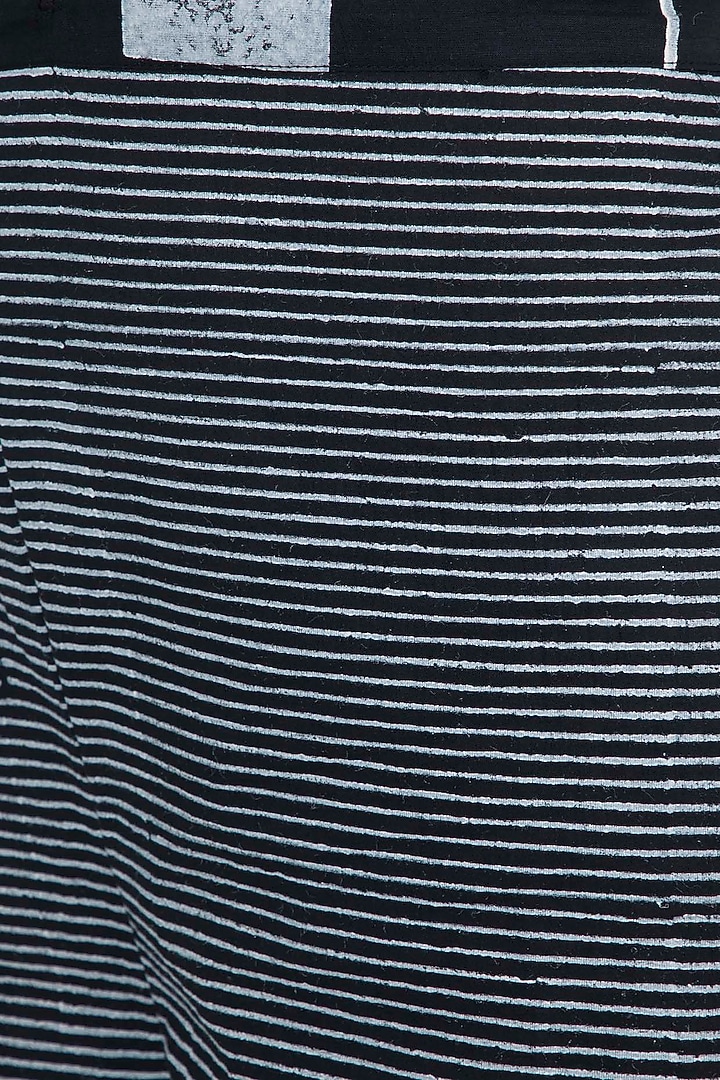 Black Geometric Block Printed Palazzo Pants Design by Silkwaves at ...