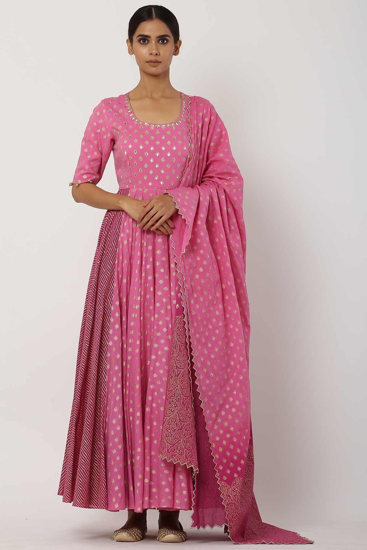 Pink Kalidar Anarkali Set by Seema Nanda at Pernia's Pop Up Shop 2025