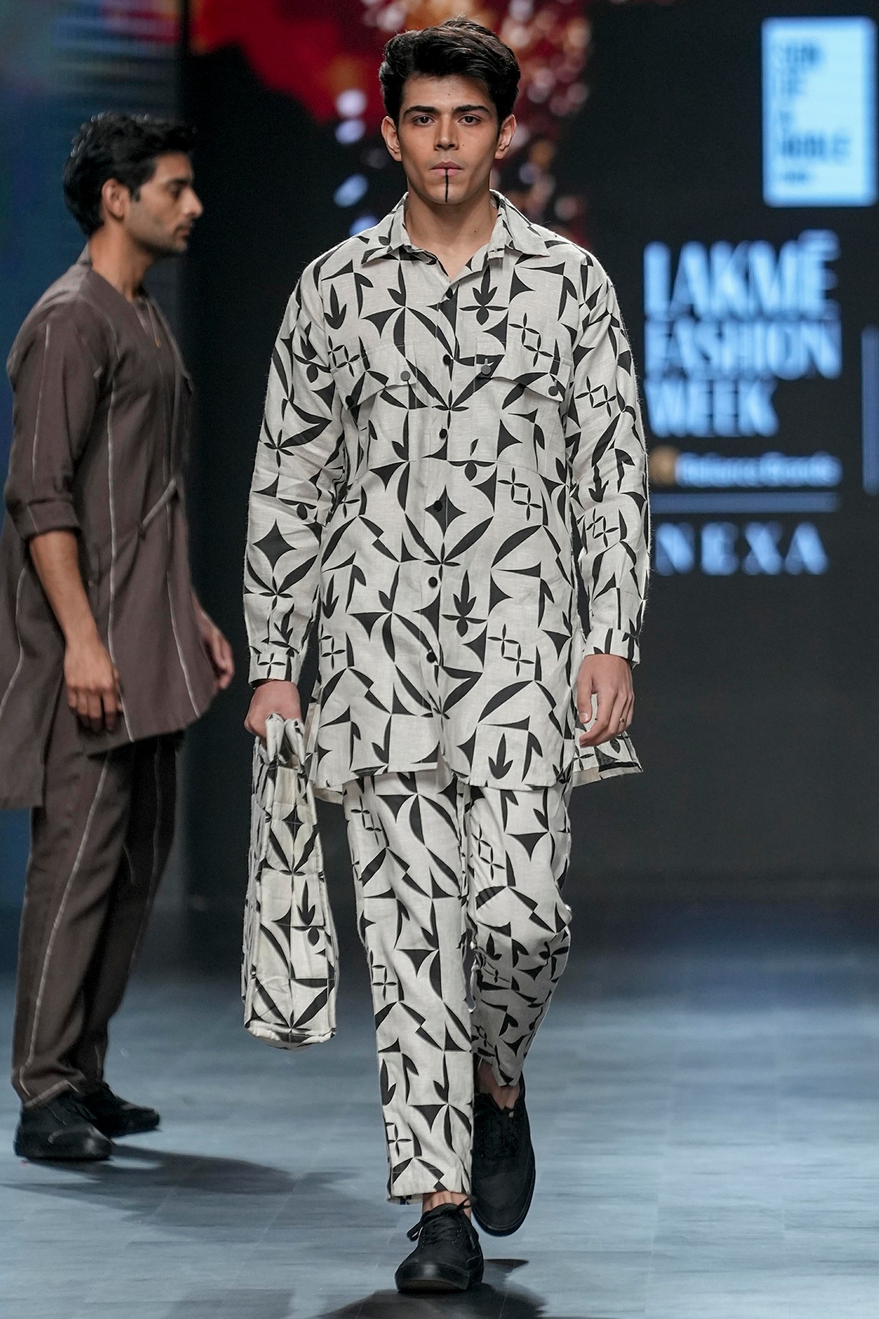 Ivory Linen Printed Co-Ord Set by Son Of A Noble SNOB Men at Pernia's ...