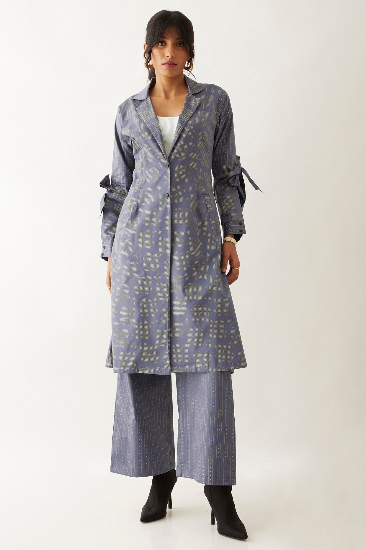 Twilight-Colored Cotton Satin Printed Co-Ord Set by SNOB at Pernia's ...