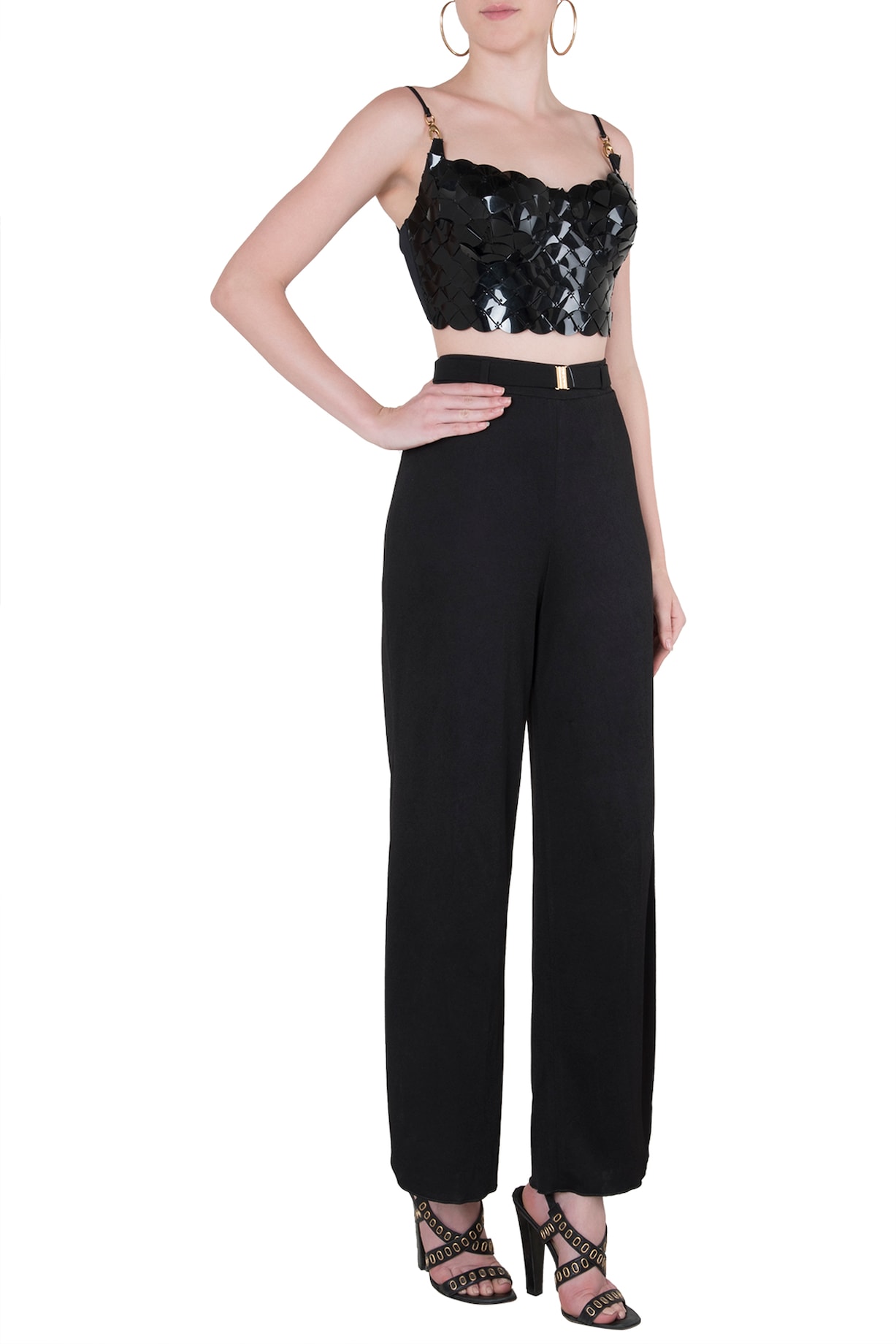 Black kite skin bustier by Shivan & Narresh at Pernia's Pop Up Shop 2025