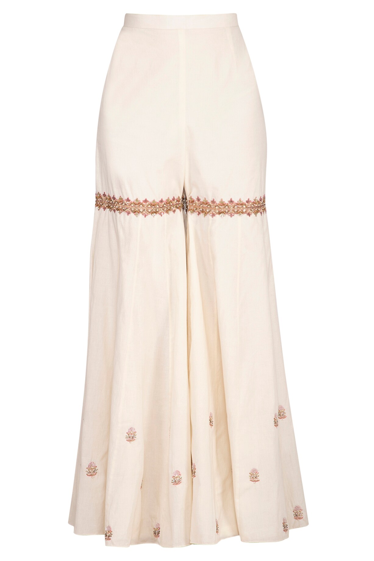 Ivory Embroidered Sharara Set Design by Sanna Mehan at Pernia's Pop Up ...