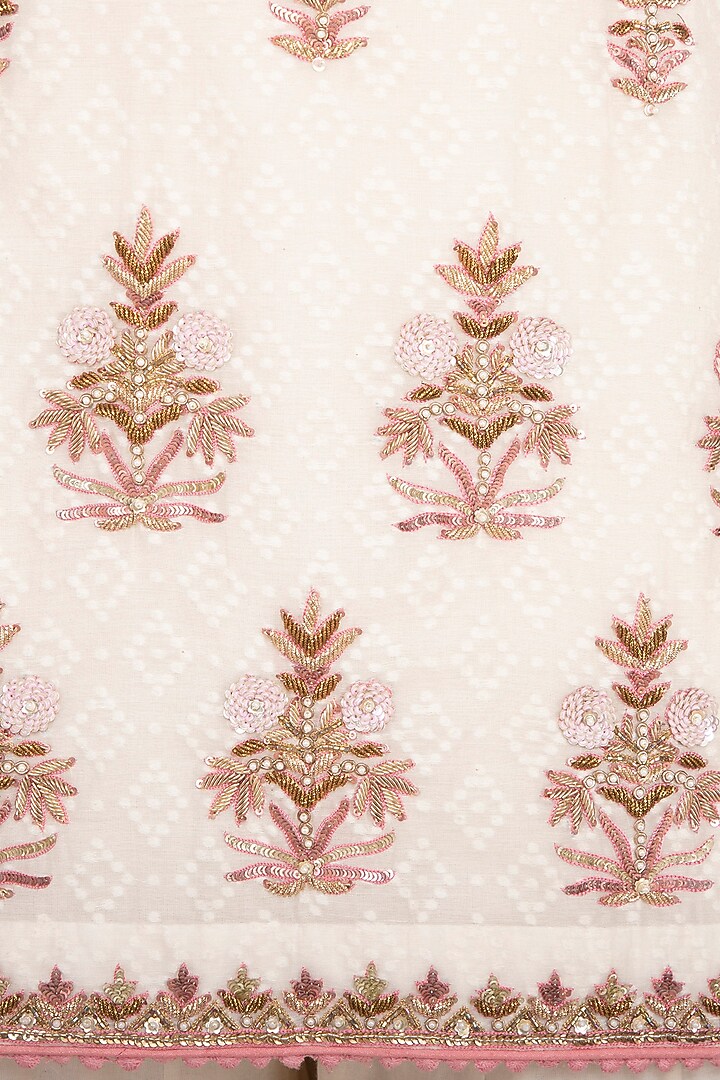 Ivory Embroidered Sharara Set Design by Sanna Mehan at Pernia's Pop Up ...