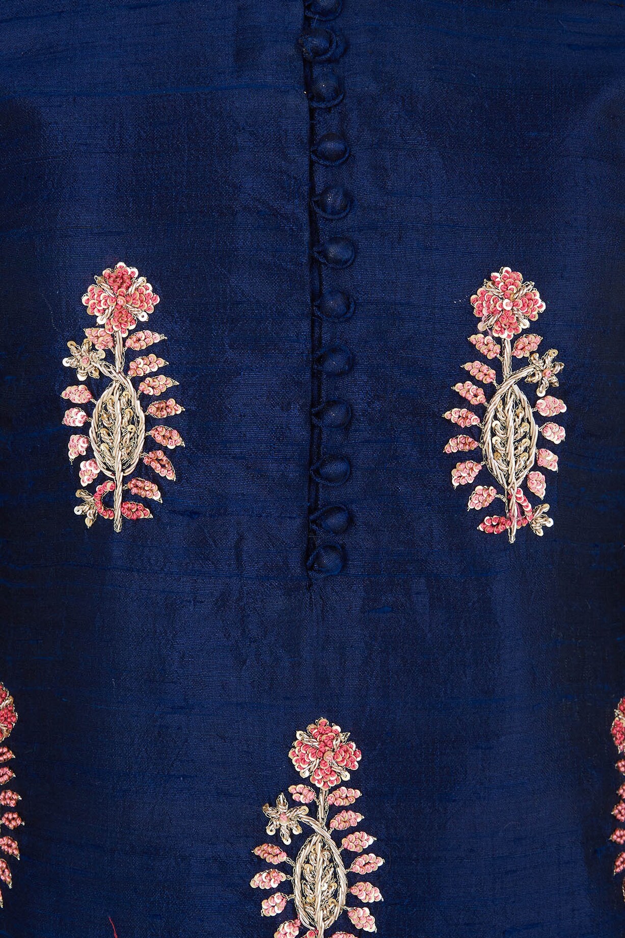 Navy blue embroidered kurta set available only at Pernia's Pop Up Shop ...