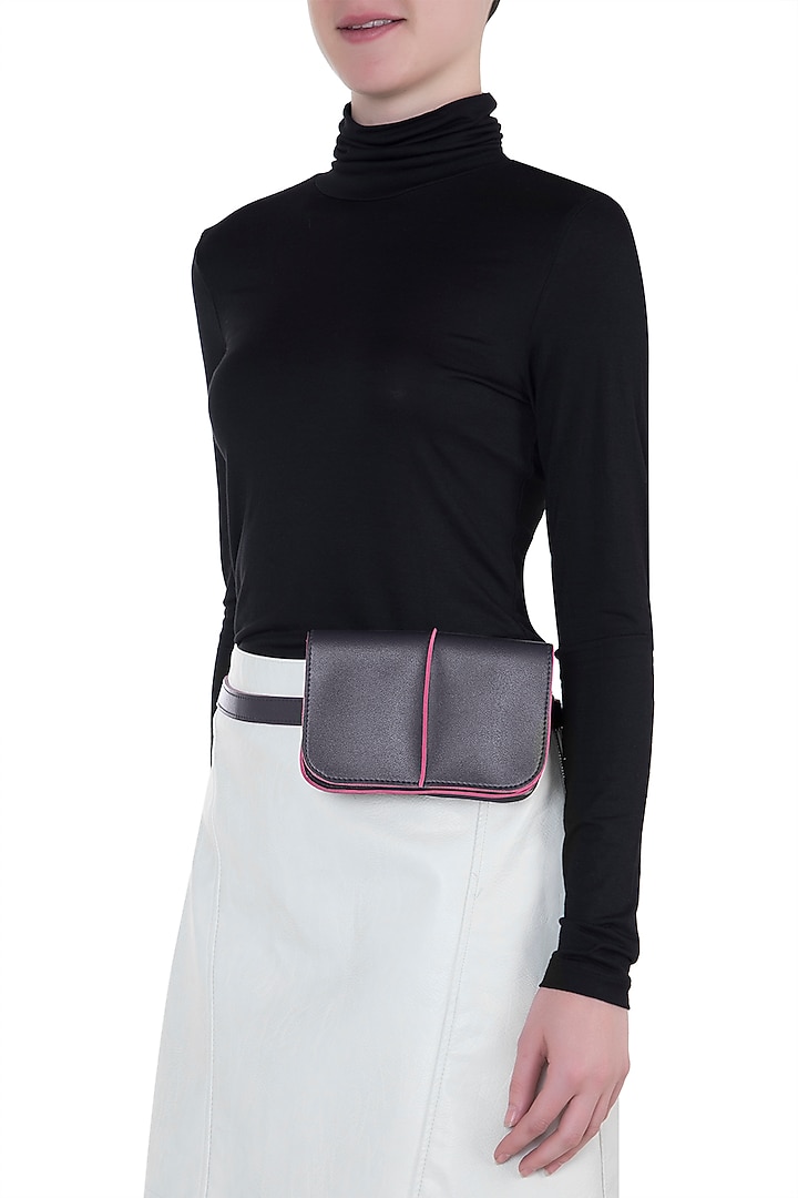 Black and pink two toned ket bag available only at Pernia's Pop Up Shop ...