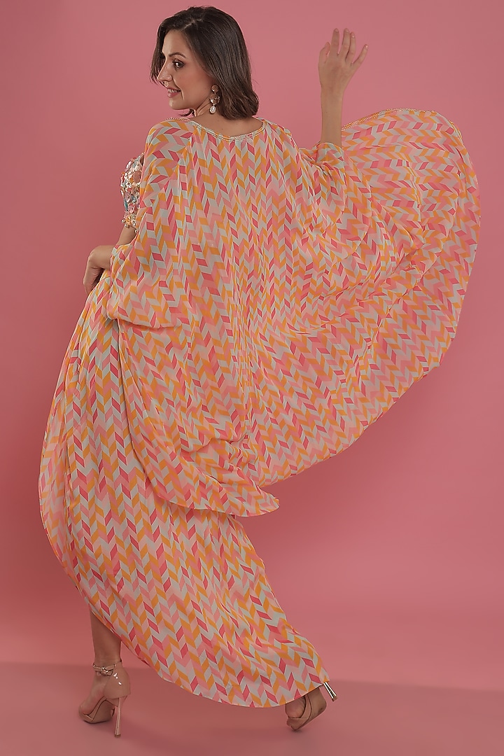 Orange Printed Skirt Set by Seams Pret & Couture at Pernia's Pop Up ...