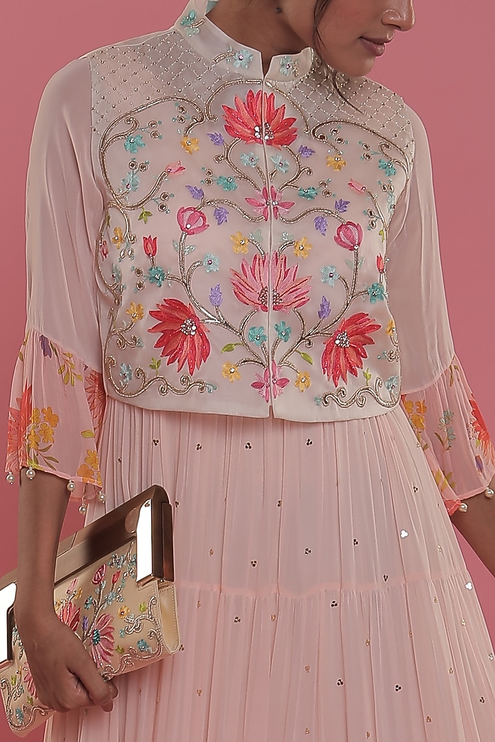 Rose Embroidered Anarkali Set by Seams Pret & Couture at Pernia's Pop ...