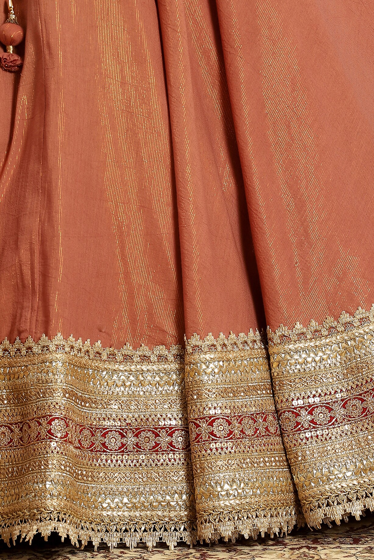 Copper Rust Embroidered Wedding Lehenga Set by Shikhar Sharma at Pernia ...