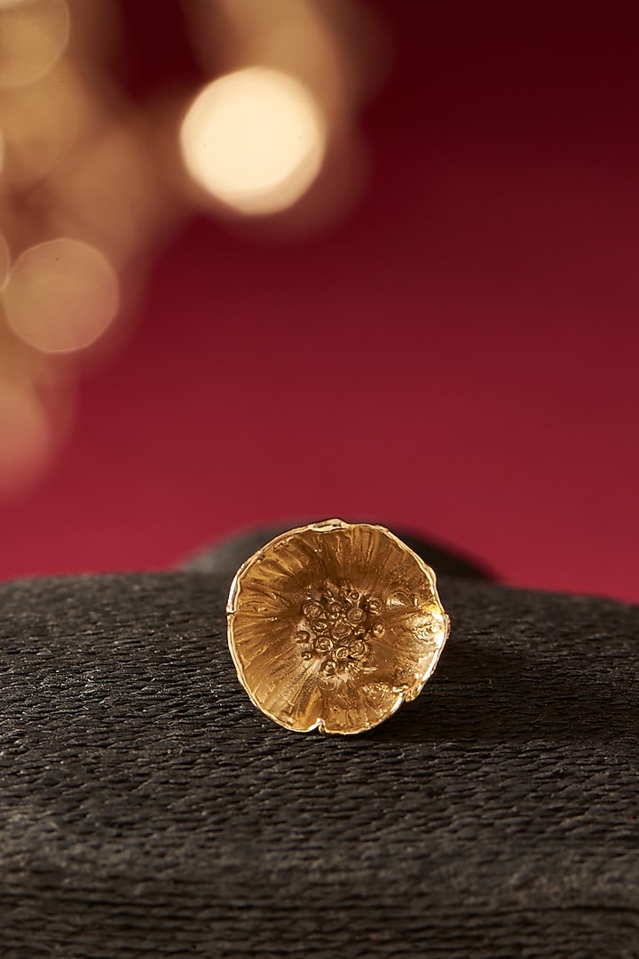 Gold Finish Handcrafted Ring by Studio Metallurgy at Pernia's Pop Up ...