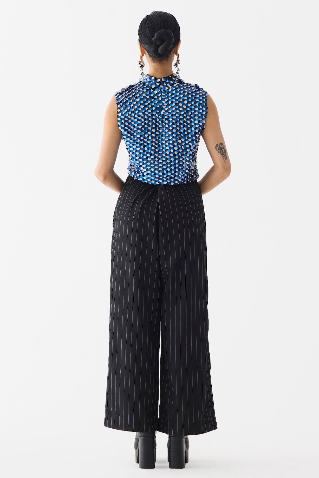 Multi-Colored Organza Sequin Embroidered Top by Studio Rigu at Pernia's ...