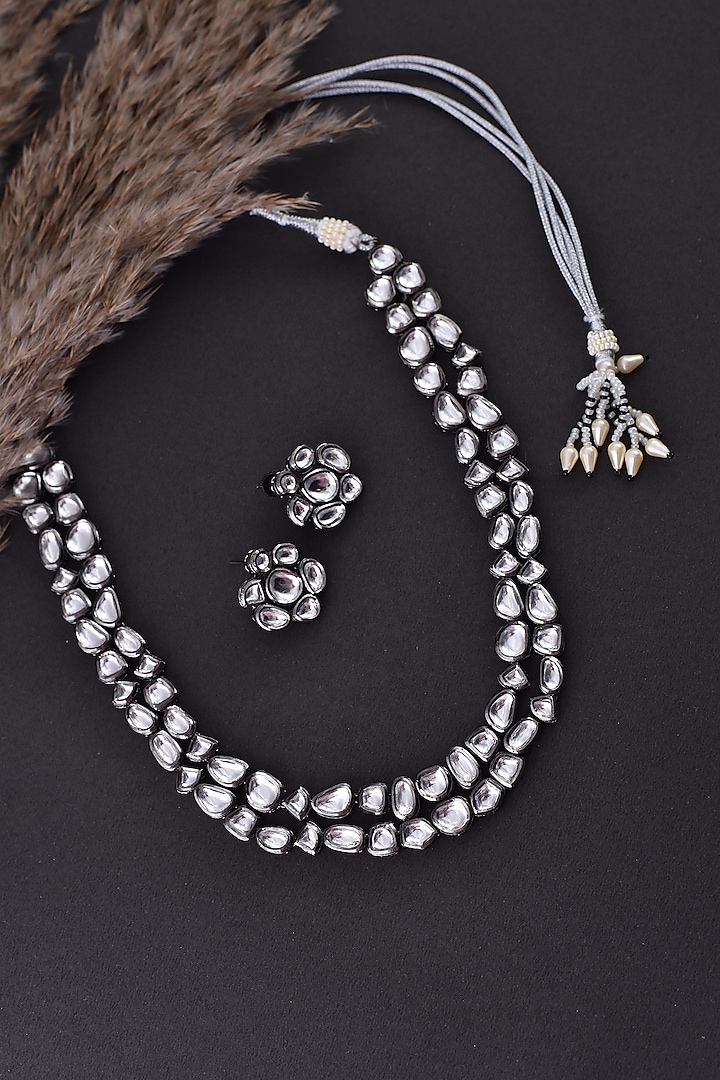 Silver kundan store