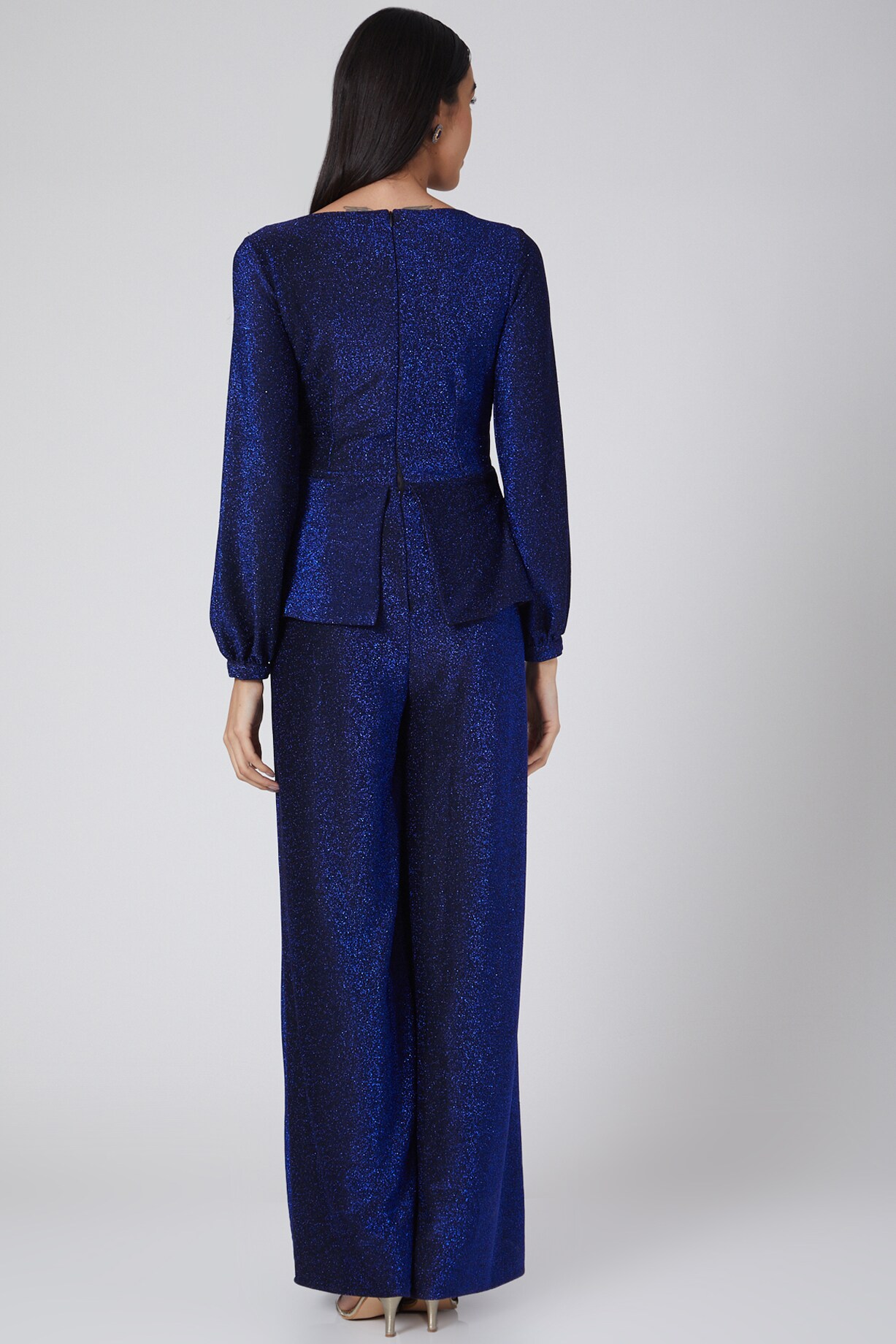 Midnight Blue Shimmer Jumpsuit Design by Swatee Singh at Pernia's Pop ...