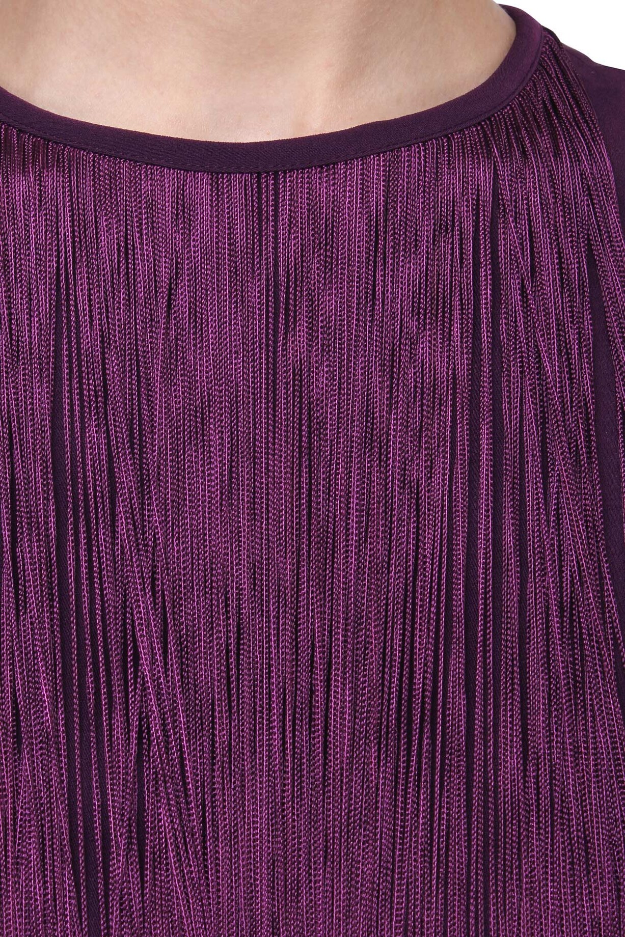 Purple fringe crop top available only at Pernia's Pop Up Shop. 2025