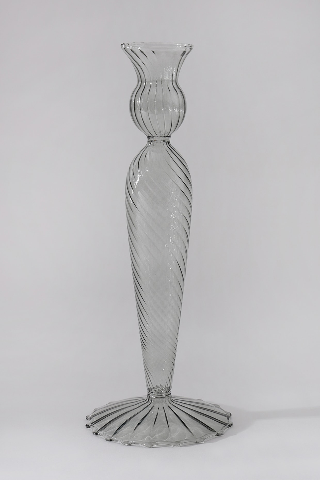 Grey Glass Candle Holder by Table Manners at Pernia's Pop Up Shop 2025