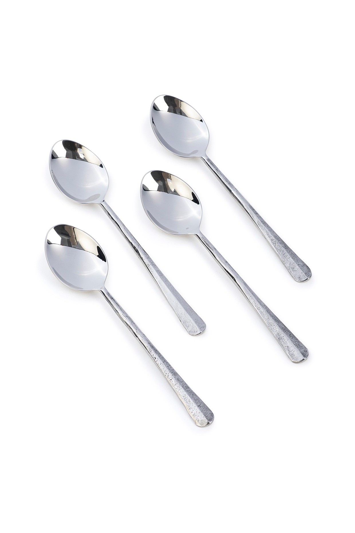 Silver Stainless Steel Dinner Spoon (Set Of 4) by Table Manners at ...