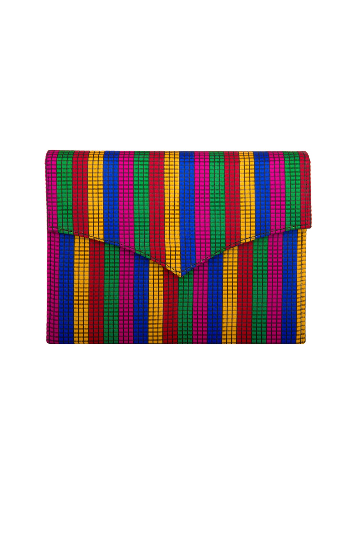 Multi Colored Jacquard Clutch by Tarini Nirula at Pernia's Pop Up Shop 2024