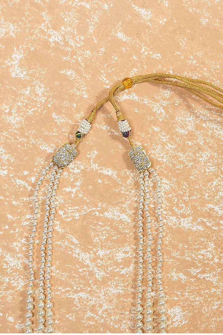 Ivory Pearl Layered Mala by TASVA at Pernia's Pop Up Shop 2024