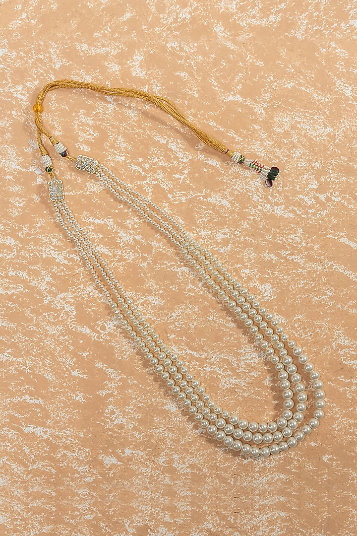 Ivory Pearl Layered Mala by TASVA at Pernia's Pop Up Shop 2026