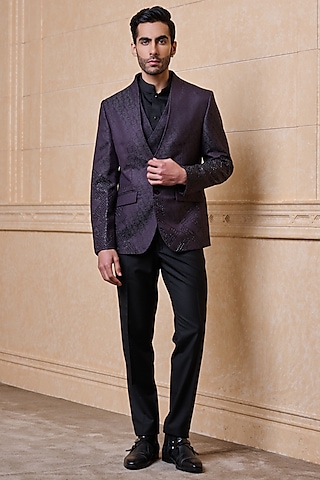 Buy Maroon Blazer for men Online from Indian Designers 2026