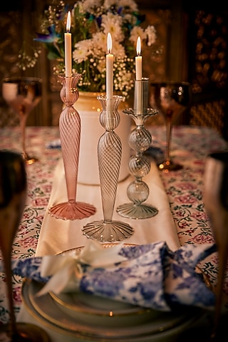 White Glass Candle Holder by Table Manners at Pernia's Pop Up Shop 2026