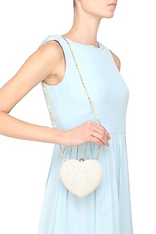 Tarini Nirula presents White, red, blue and green applique work ...