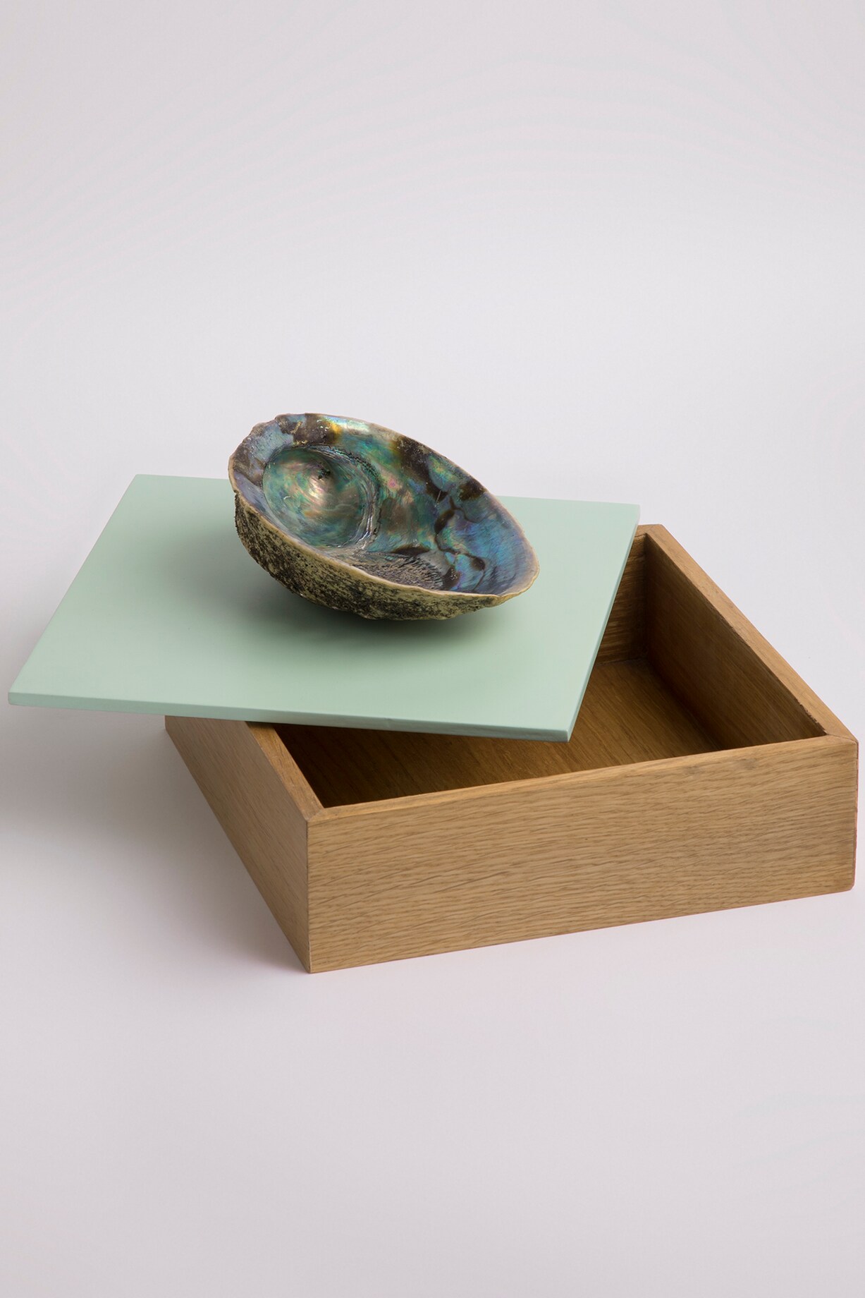 Wood Abalone Utility Box by Tessera Home at Pernia's Pop Up Shop 2025