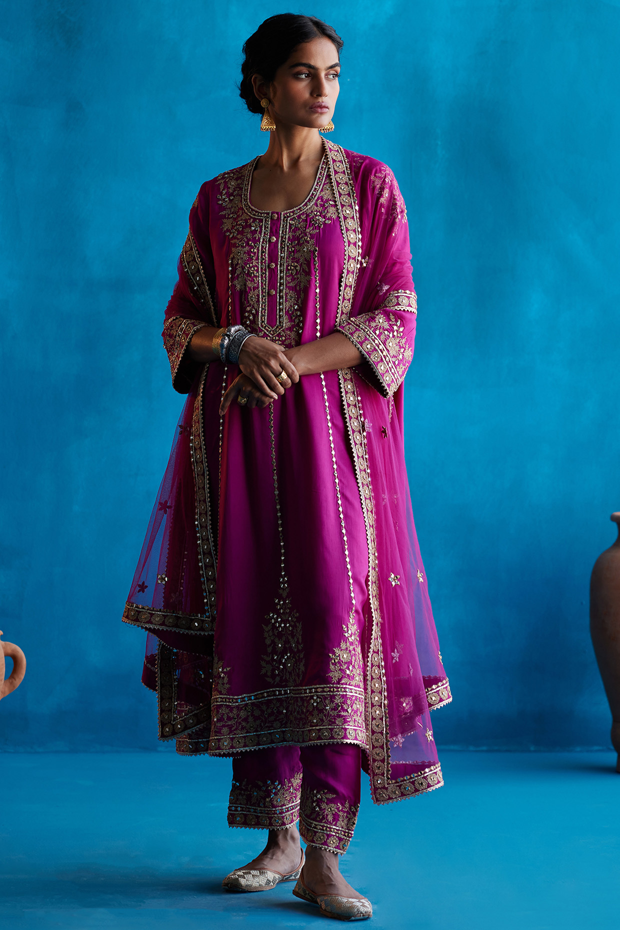 Crimson Embroidered Kurta Set By Angad Singh At Pernia s Pop Up Shop 2025 Crimson Embroidered Kurta Set By Angad Singh At Pernia s Pop Up Shop 2025