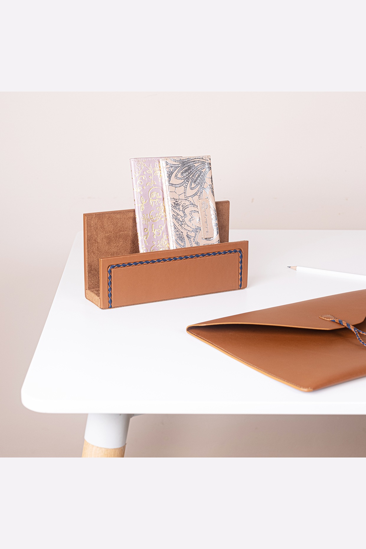 Brown Leather Letter Rack by The Leather Garden Home & Living at Pernia ...