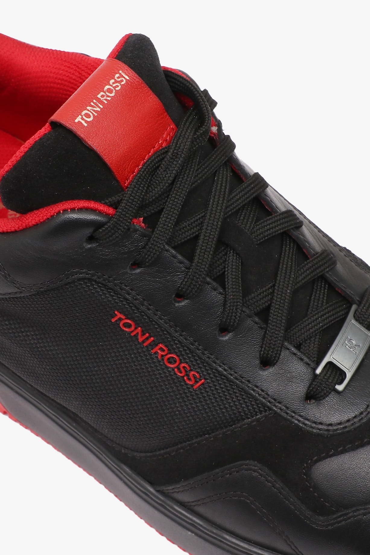 Black Leather Sneakers by TONI ROSSI MEN at Pernia's Pop Up Shop 2025
