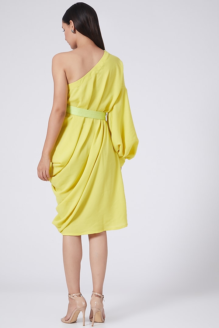 Yellow One Shoulder Dress by Three Piece Company at Pernia's Pop Up ...