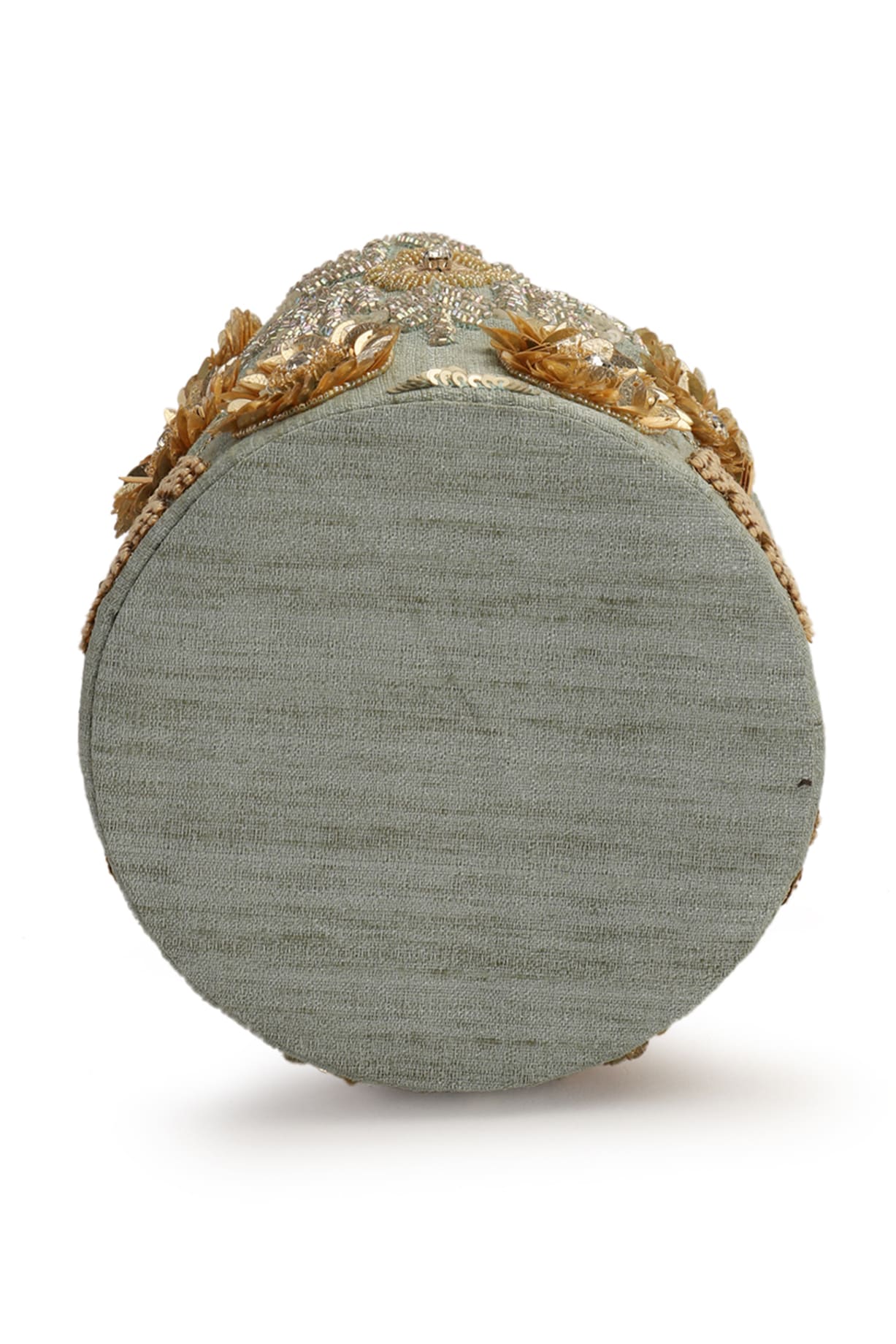 Mint Green Hand Embroidered Potli Design by The Purple Sack at Pernia's ...