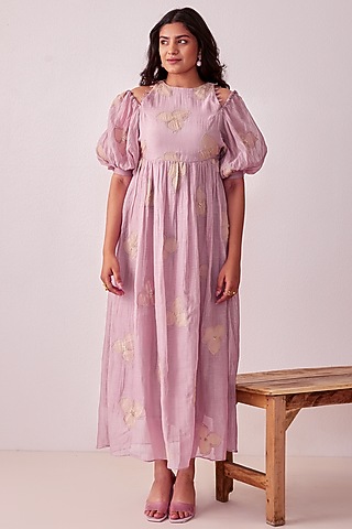 Lavender Embellished Dress by The Right Cut at Pernia's Pop Up Shop 2026