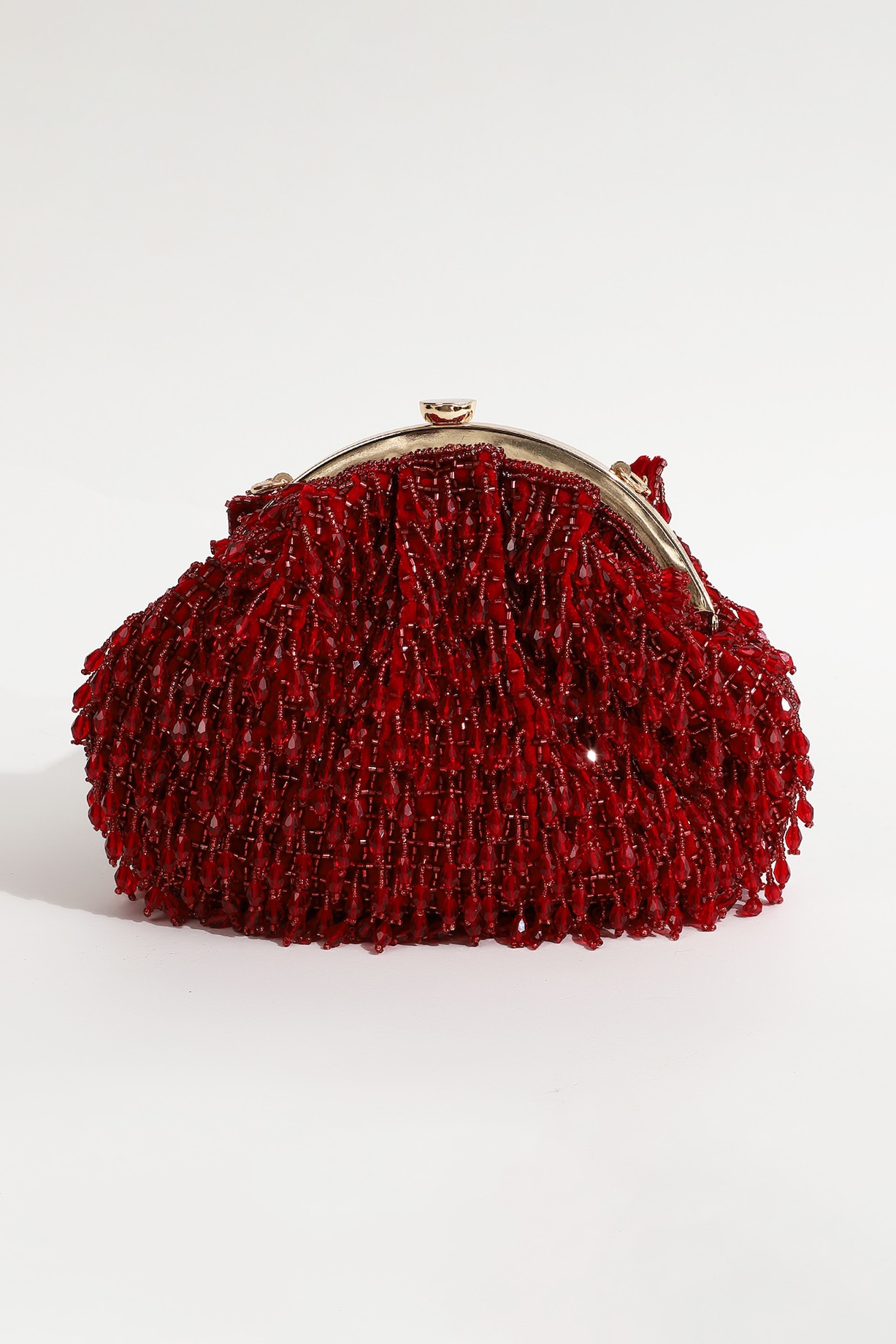 Red Velvet Hand Embroidered Batua Bag by THE TAN CLAN at Pernia's Pop ...