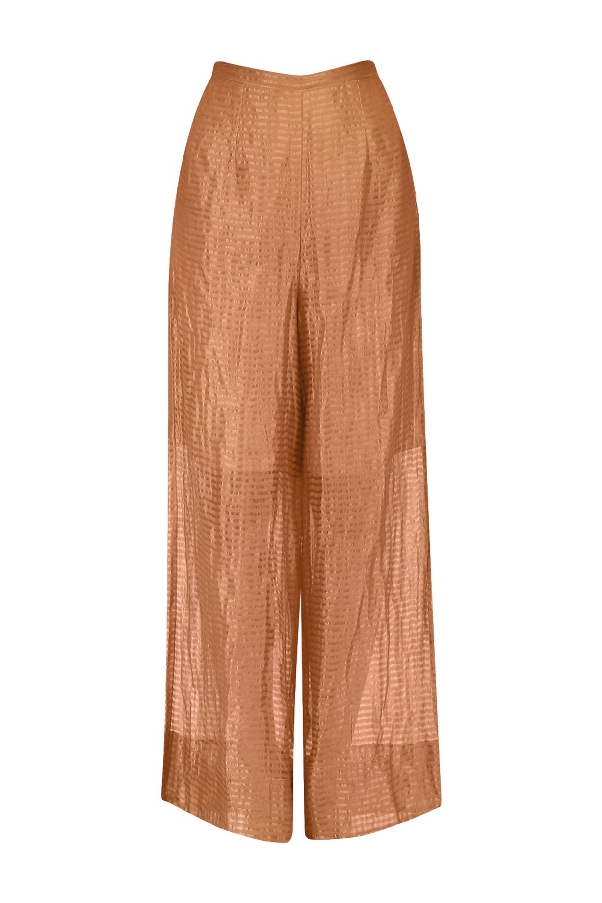 Rust stripe tissue pants available only at Pernia's Pop Up Shop. 2024