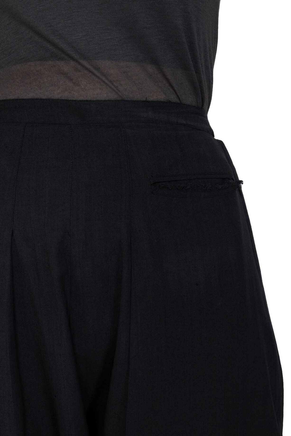 Black Drop Crotch Pants by Kapda By Urvashi Kaur at Pernia's Pop Up ...