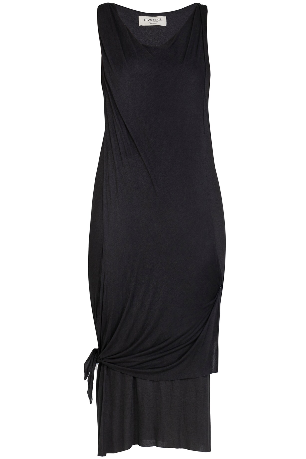 Dark Grey Layered Long Dress by Kapda By Urvashi Kaur at Pernia's Pop ...