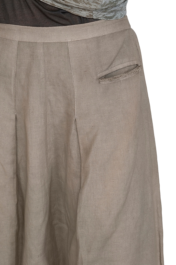 Light Khaki Drop Crotch Pants by Kapda By Urvashi Kaur at Pernia's Pop ...