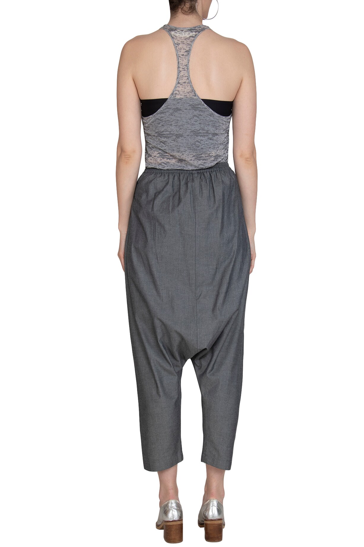 Grey Low Crotch Denim Pants Design by Kapda By Urvashi Kaur at Pernia's ...