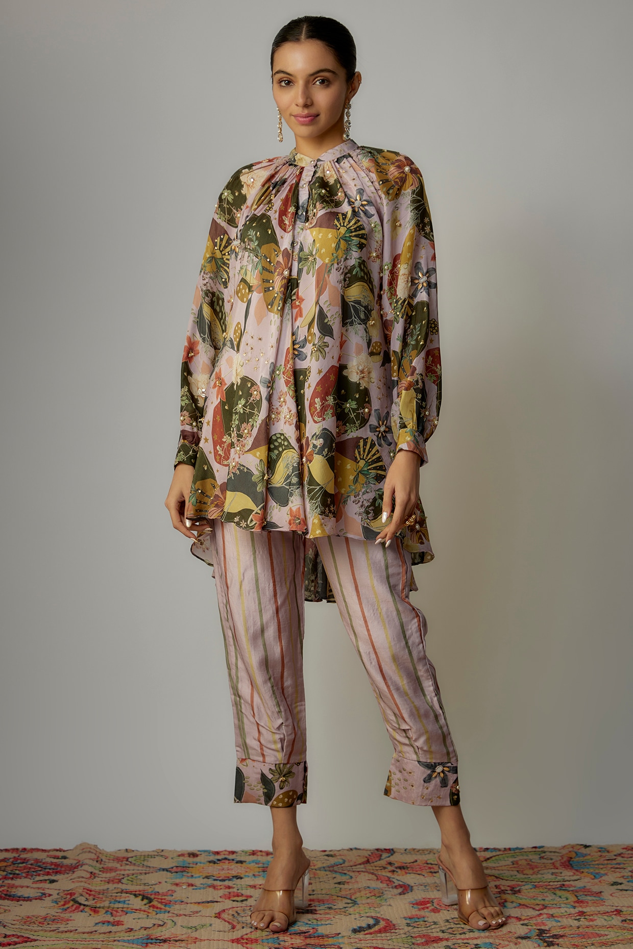 Lilac Viscose Printed Co-Ord Set by VANA ETHNICS at Pernia's Pop Up ...