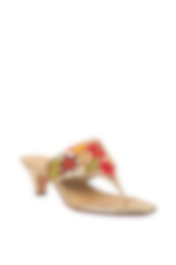 Multi Colored Embroidered Sandals by Vanilla Moon at Pernia's Pop Up ...